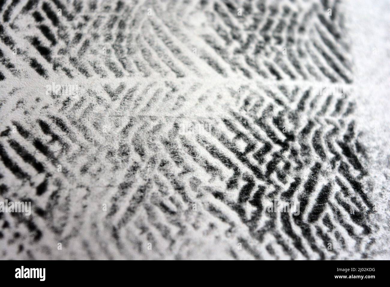 White office sheets of A4 paper, on which printed with a laser printer ...