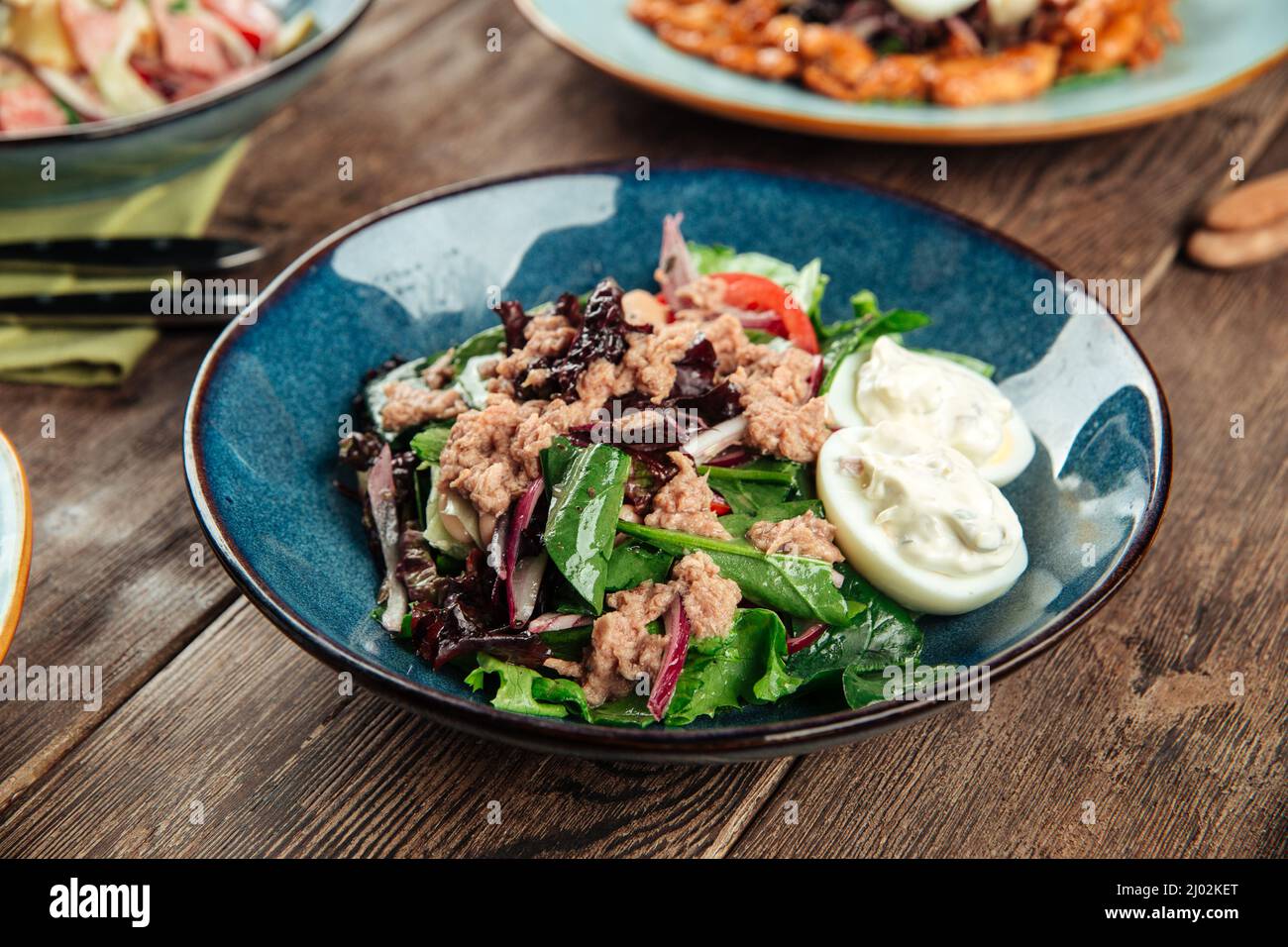 Healthy organic tuna fish hi-res stock photography and images - Alamy