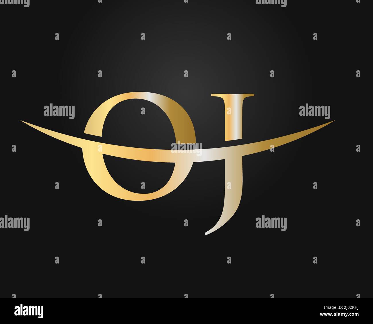 Initial Monogram Letter OJ Logo Design Vector. OJ Logo Design Template ...