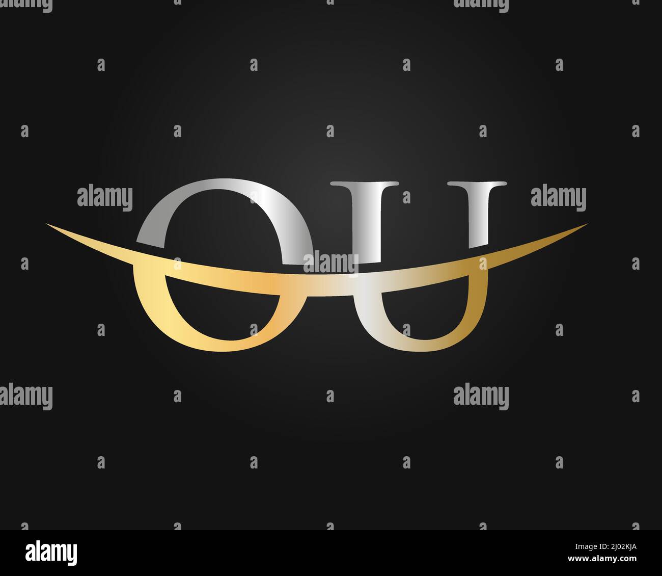 Initial Monogram Letter OU Logo Design Vector. OU Logo Design Template ...