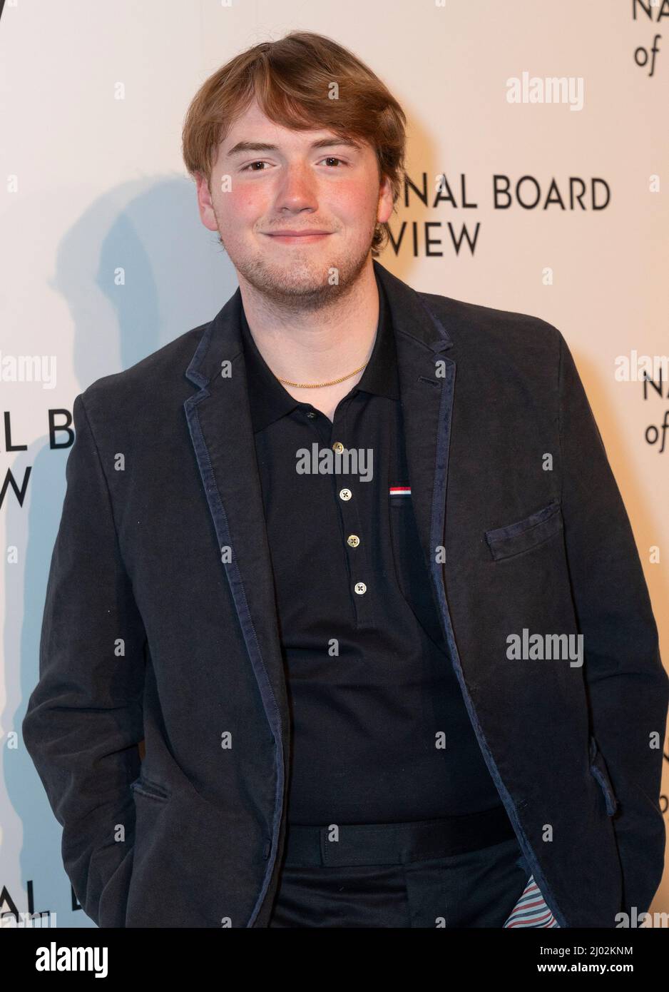 New York, US, March 15, 2022. Cooper Hoffman attends National Board of ...