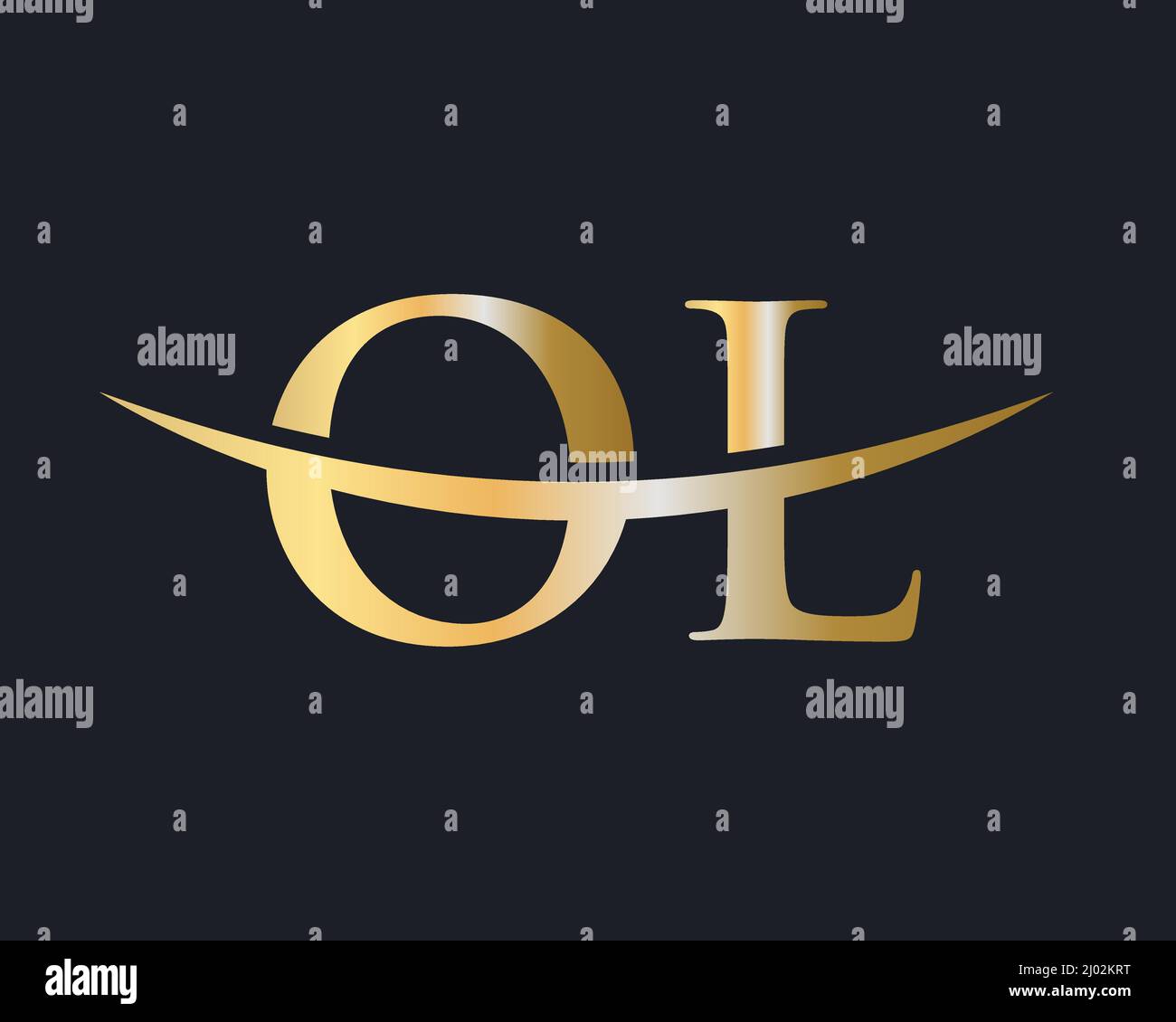 Initial Monogram Letter OL Logo Design Vector. OL Logo Design Template Stock Vector Image & Art ...