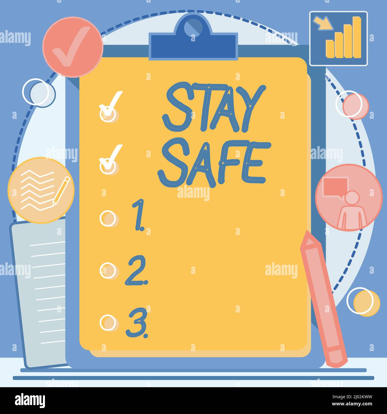 Inspiration showing sign Stay Safe. Business concept secure from threat ...