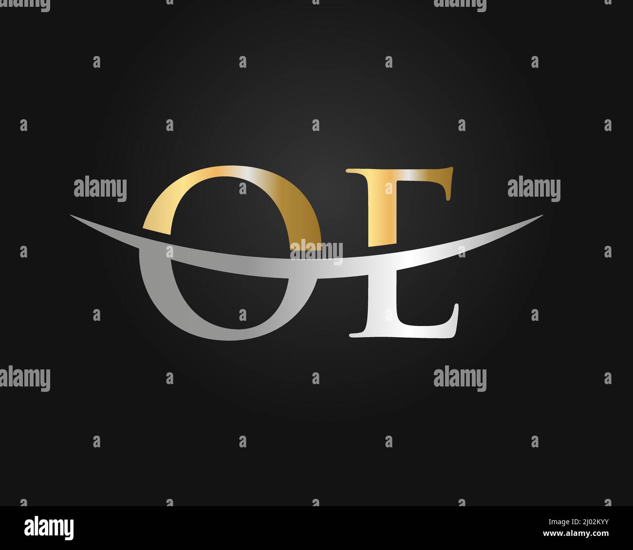 Initial Monogram Letter OE Logo Design Vector. OE Logo Design Template ...