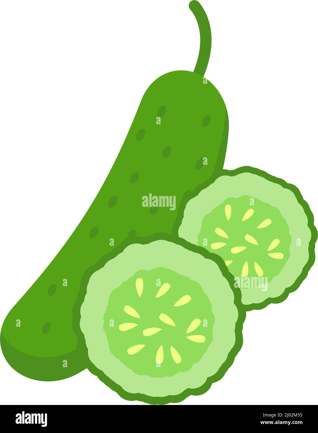 Cucumber icon design template vector isolated illustration Stock Vector ...