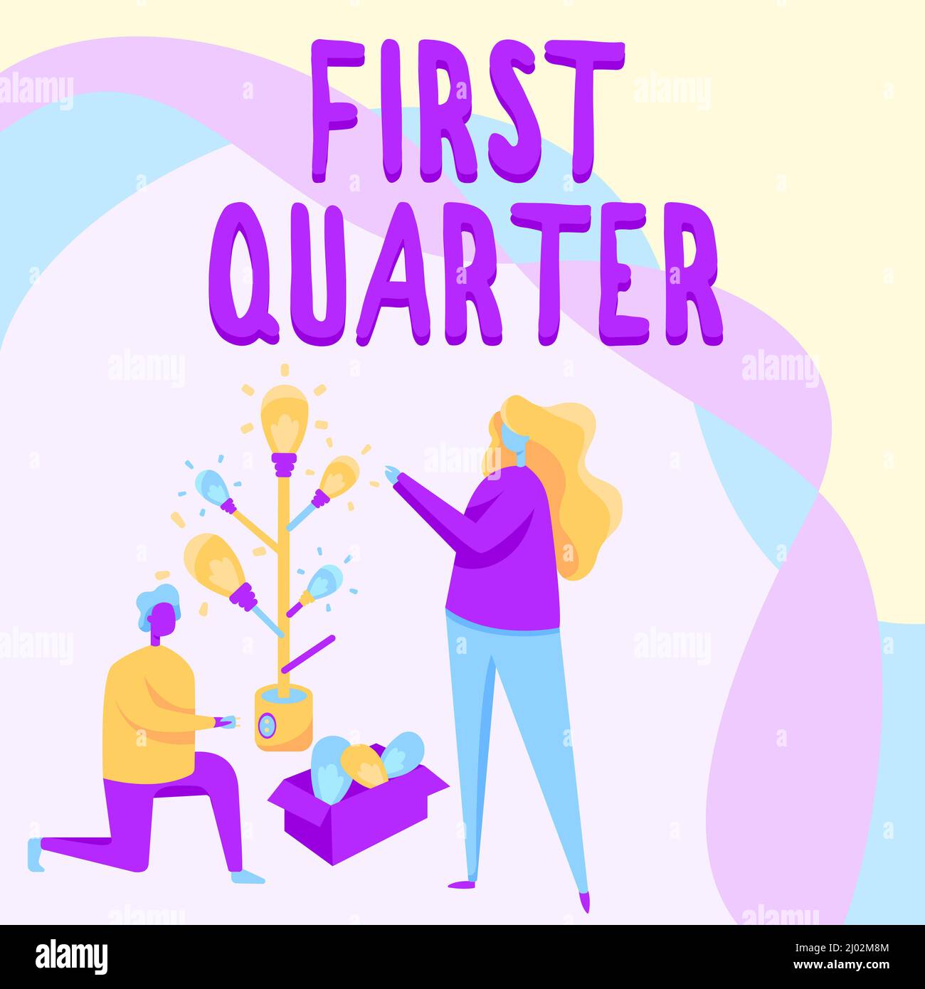 Writing displaying text First Quarter. Business showcase one of the ...