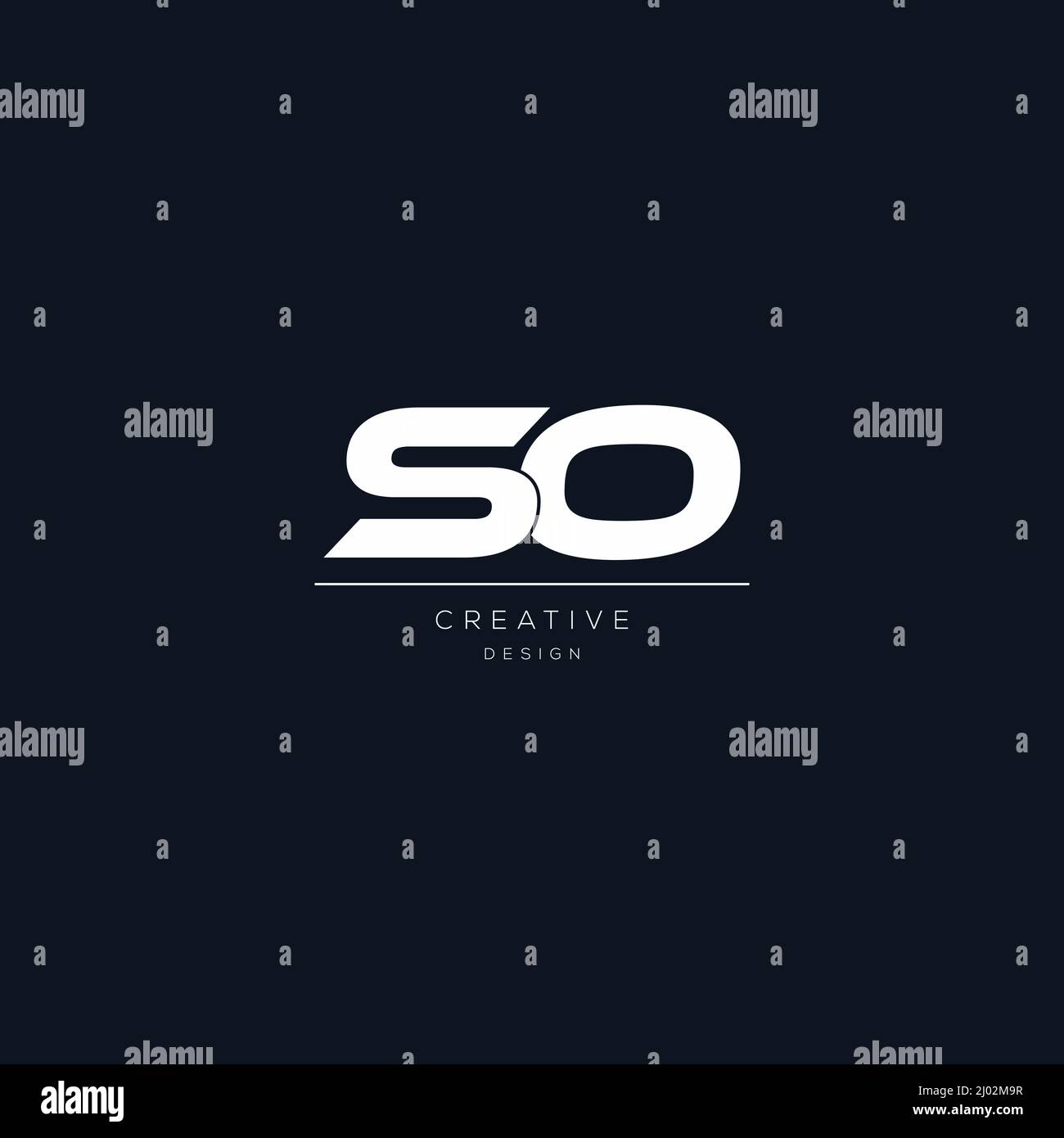 Letter SO logo icon design template elements Stock Vector Image & Art ...