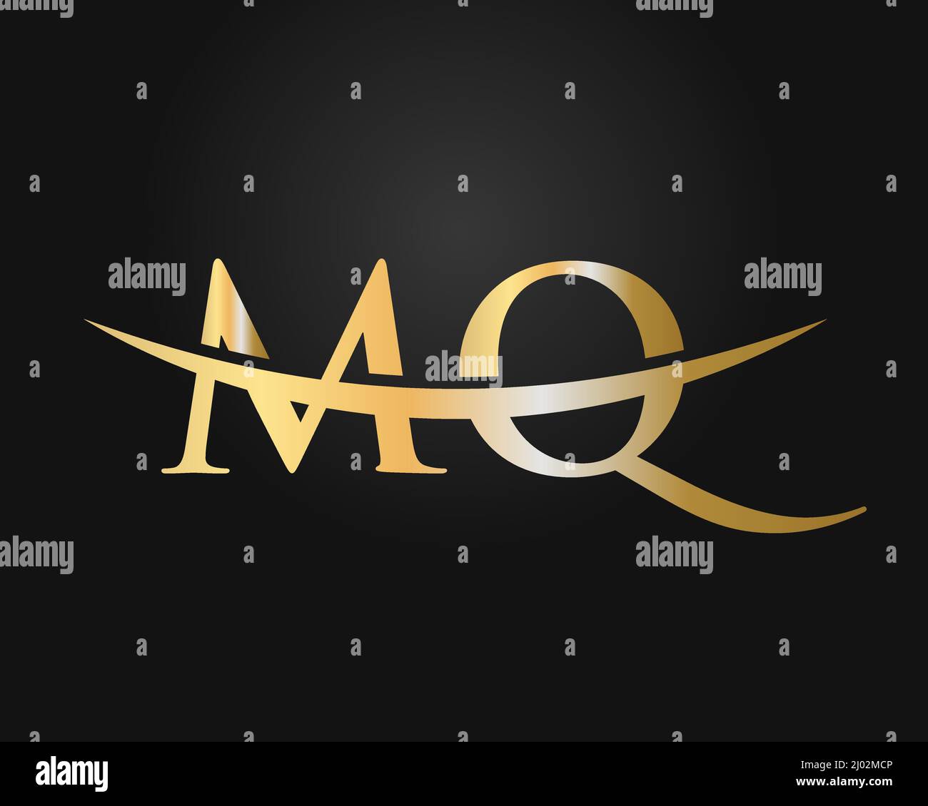 Initial Monogram Letter MQ Logo Design Vector. MQ Logo Design Template ...