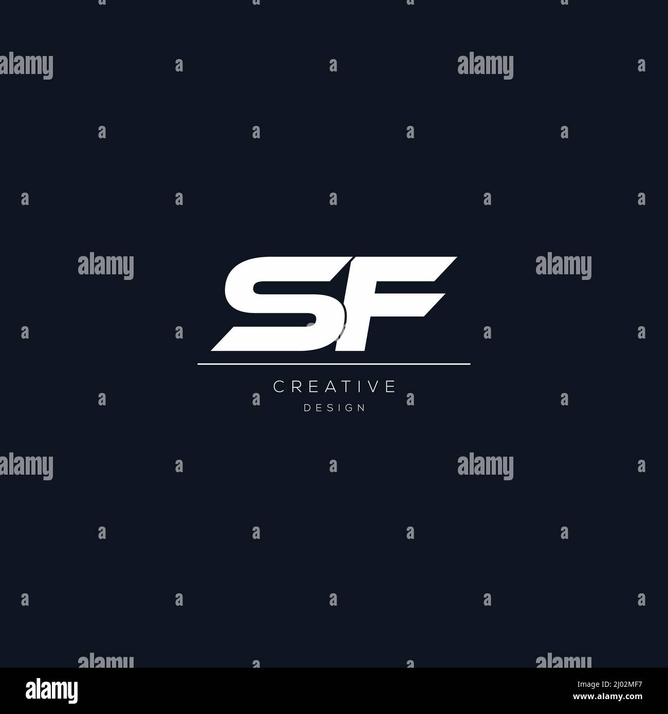 Letter SF logo icon design template elements Stock Vector Image & Art ...