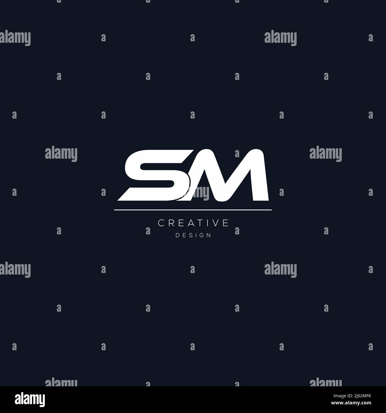 Letter sm vector vectors hi-res stock photography and images - Alamy