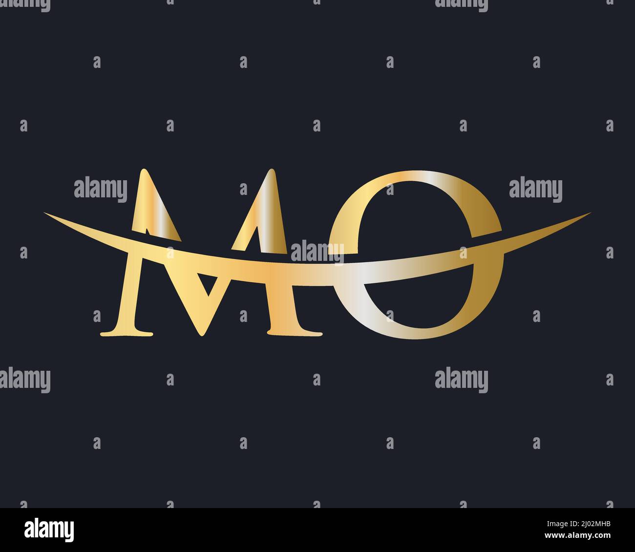 Initial Monogram Letter MO Logo Design Vector. MO Logo Design Template ...
