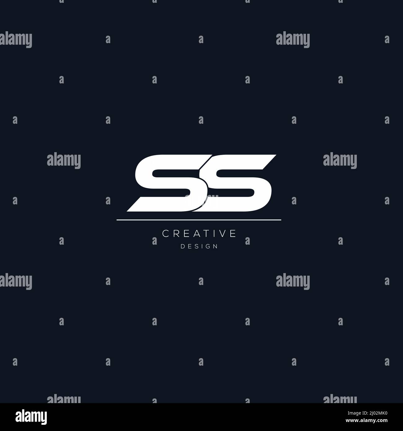 Letter SS logo icon design template elements Stock Vector Image & Art ...