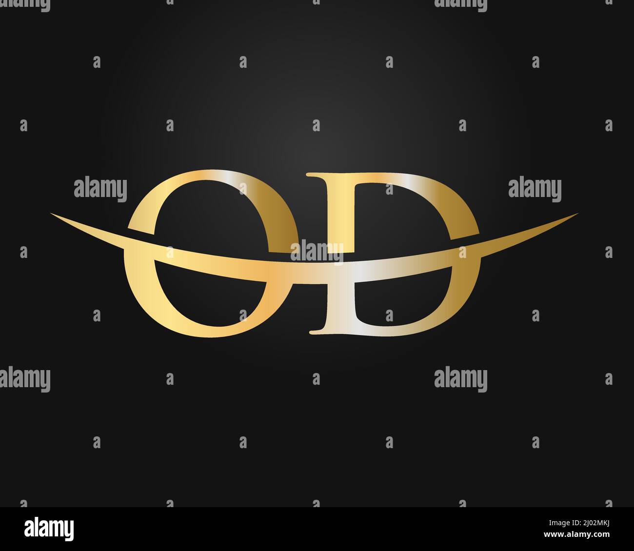 Initial Monogram Letter OD Logo Design Vector. OD Logo Design Template ...