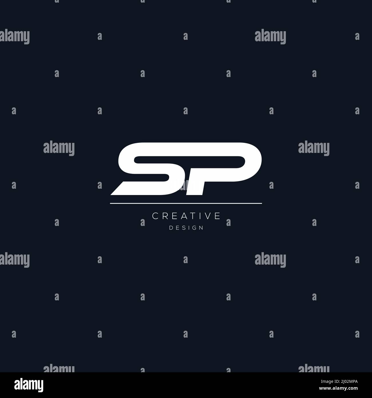 Letter SP logo icon design template elements Stock Vector Image & Art ...