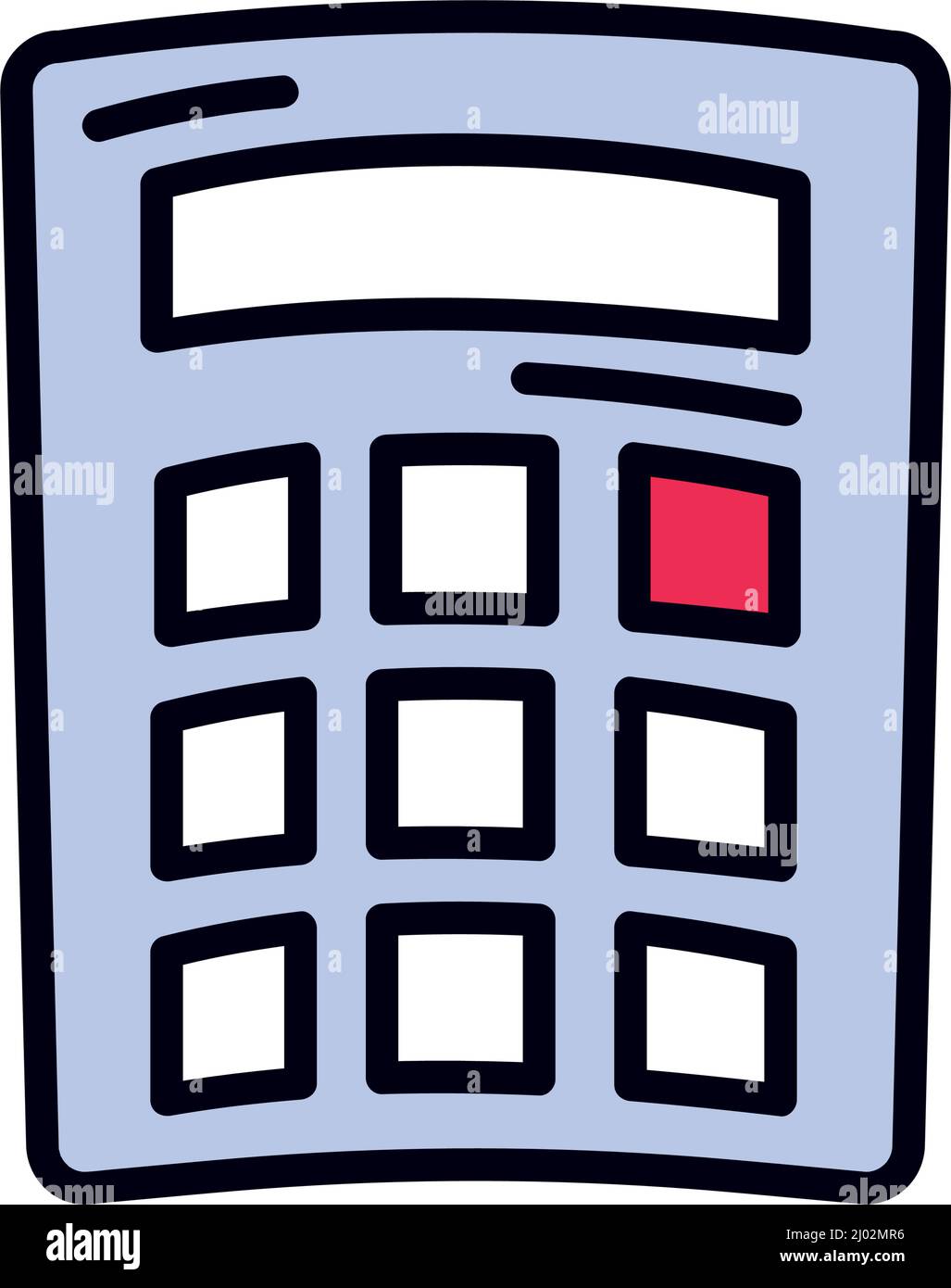 calculator math device line style Stock Vector Image & Art - Alamy