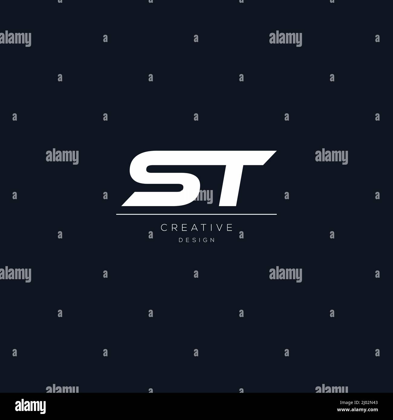 Letter ST logo icon design template elements Stock Vector Image & Art ...