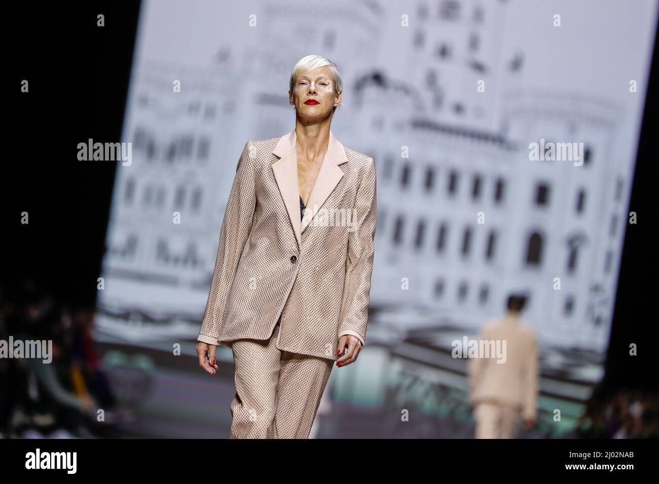 Berlin, Germany. 15th Mar, 2022. Berlin Fashion Week: Models present ...