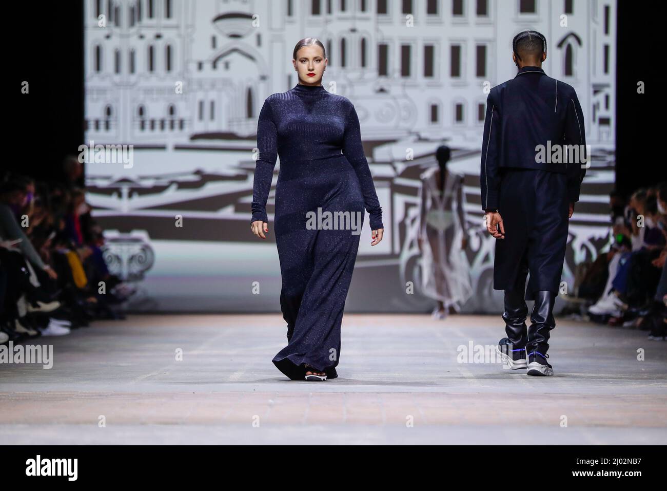 Berlin, Germany. 15th Mar, 2022. Berlin Fashion Week: At Kraftwerk ...
