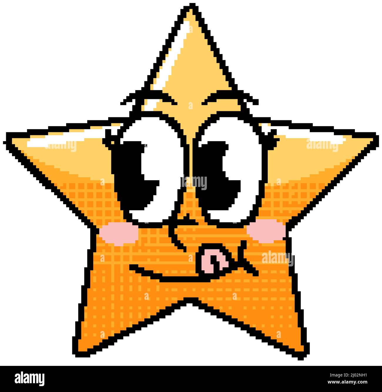 Star cartoon character on white background illustration Stock Vector ...