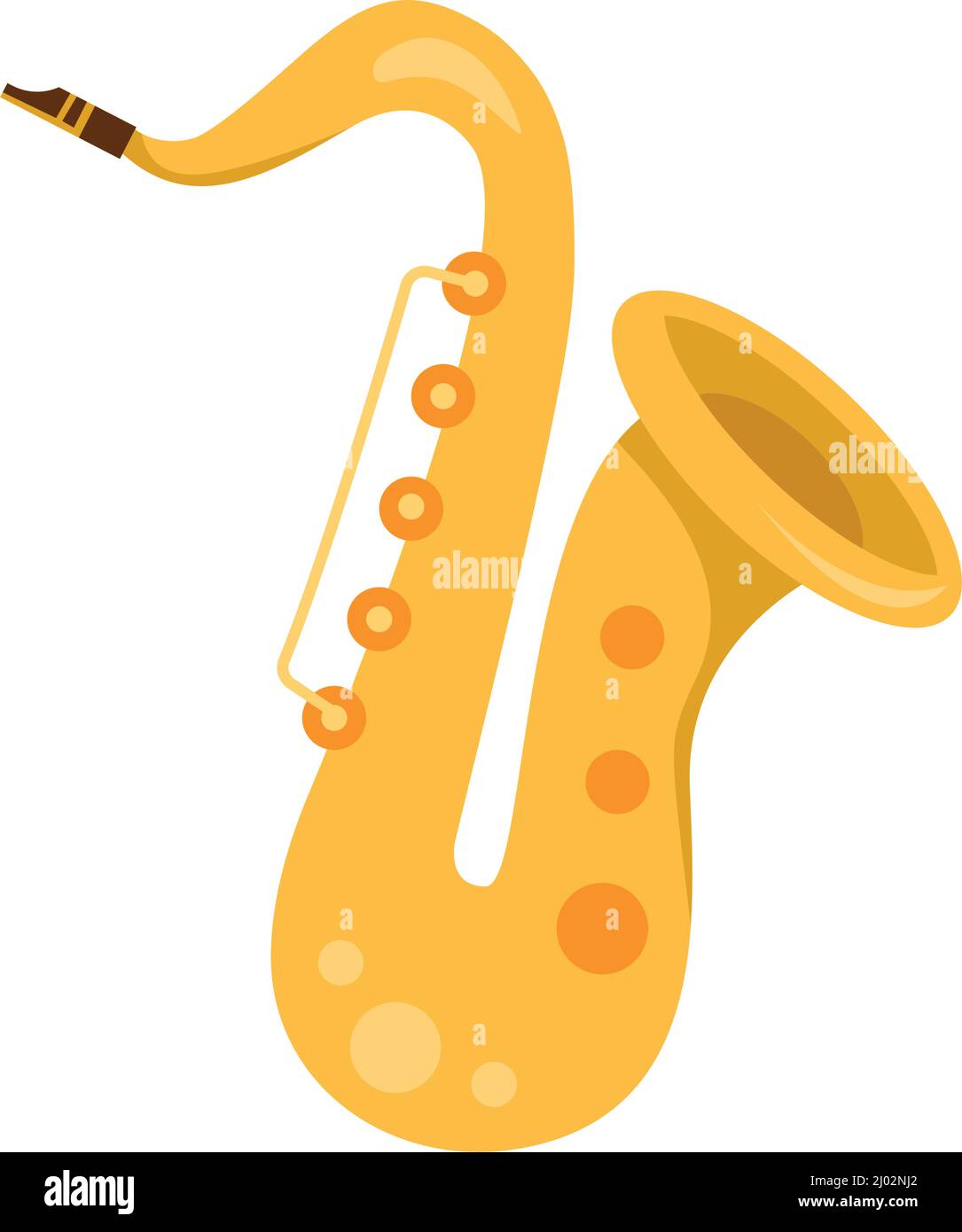 saxophone musical instrument isolated icon Stock Vector Image & Art - Alamy