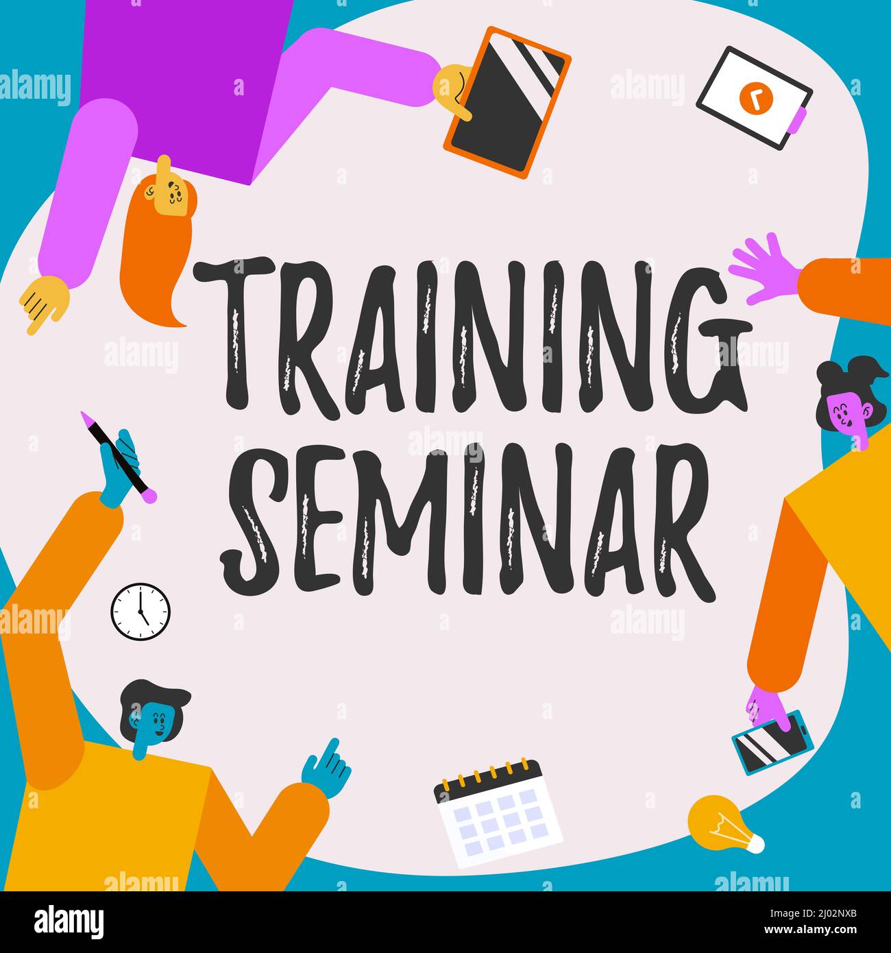 Inspiration showing sign Training Seminar. Word Written on Academic ...