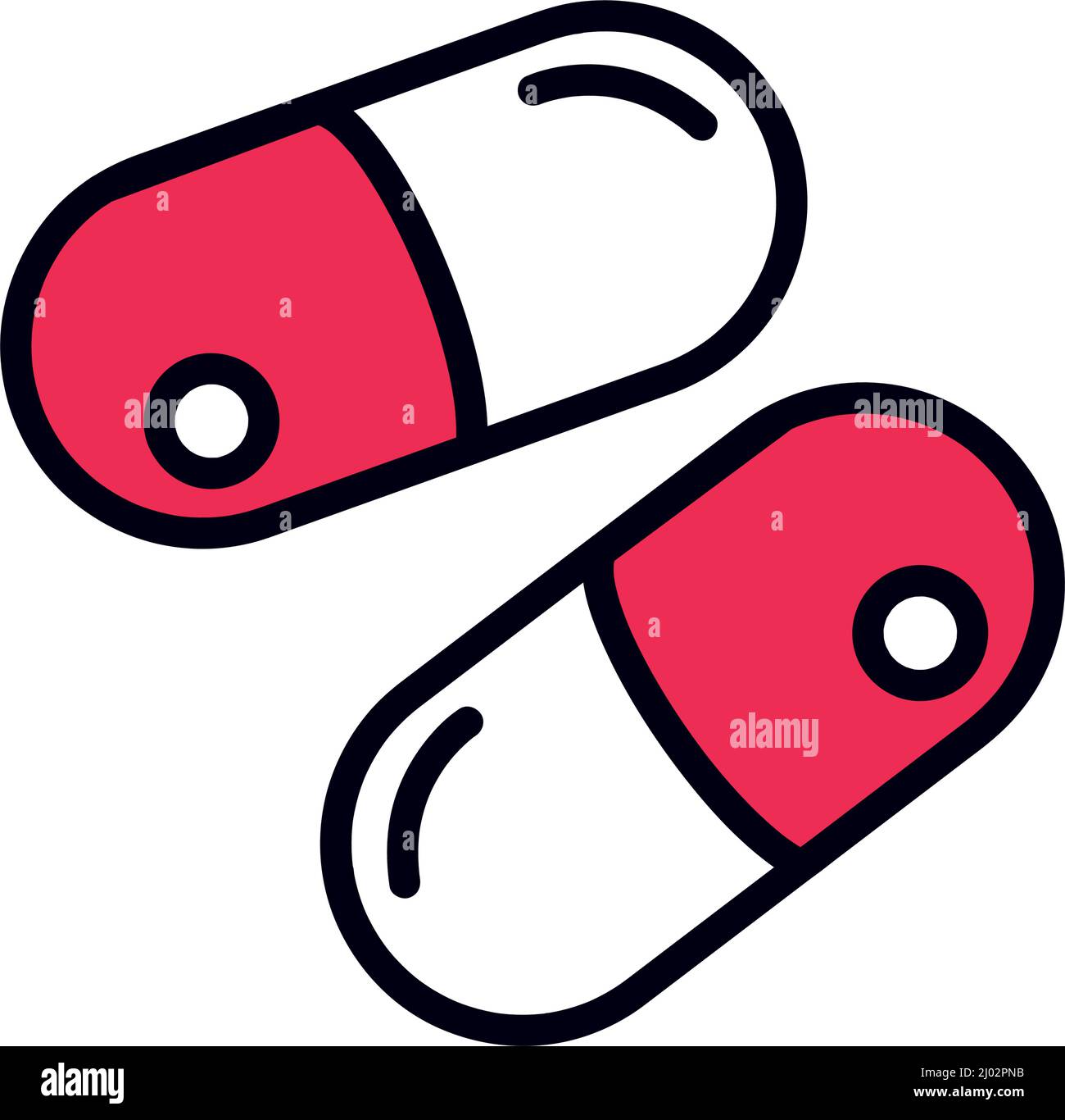 two capsules drugs medicine icon Stock Vector Image & Art - Alamy