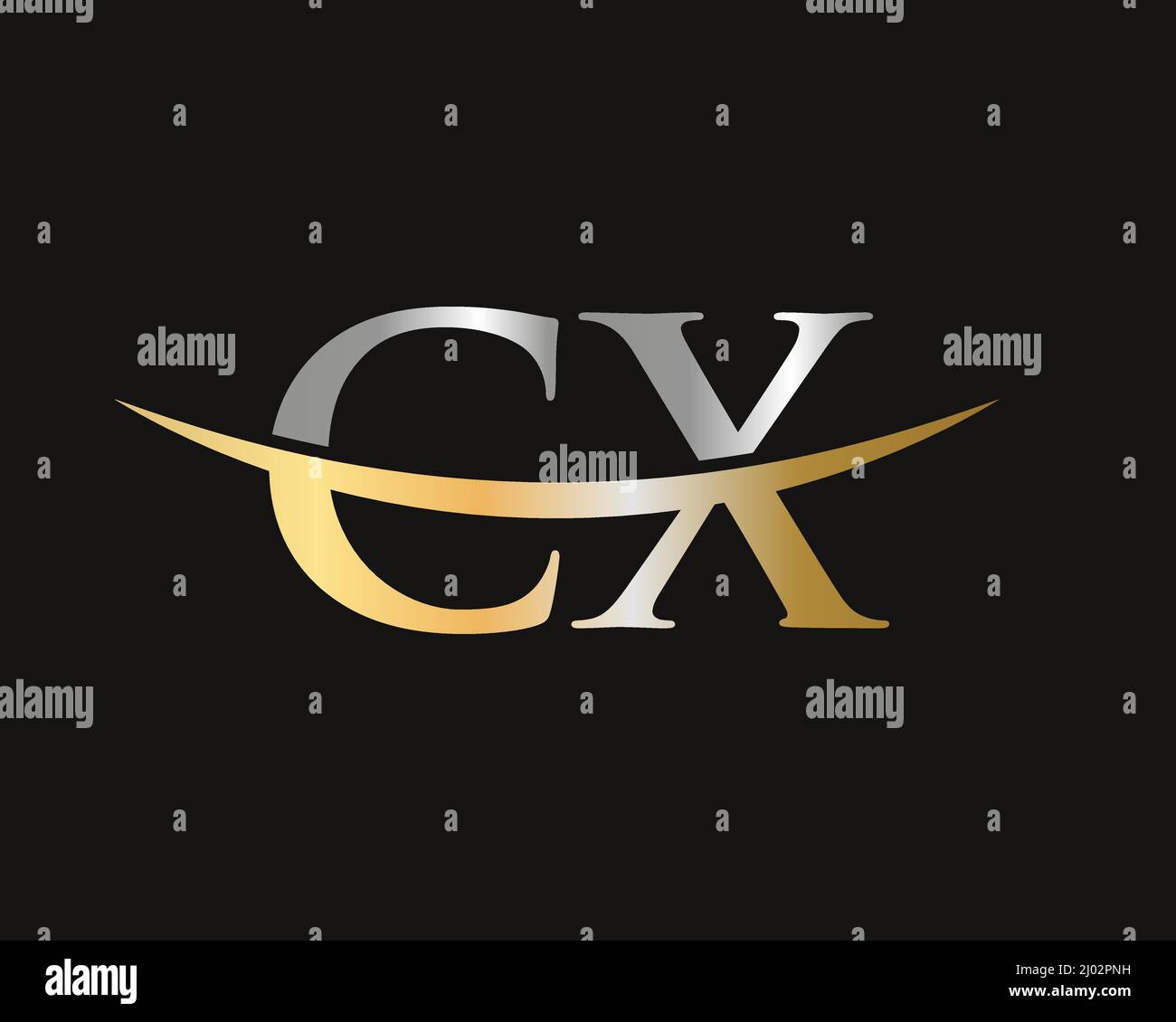 Initial Monogram Letter CX Logo Design Vector. CX Logo Design Template ...