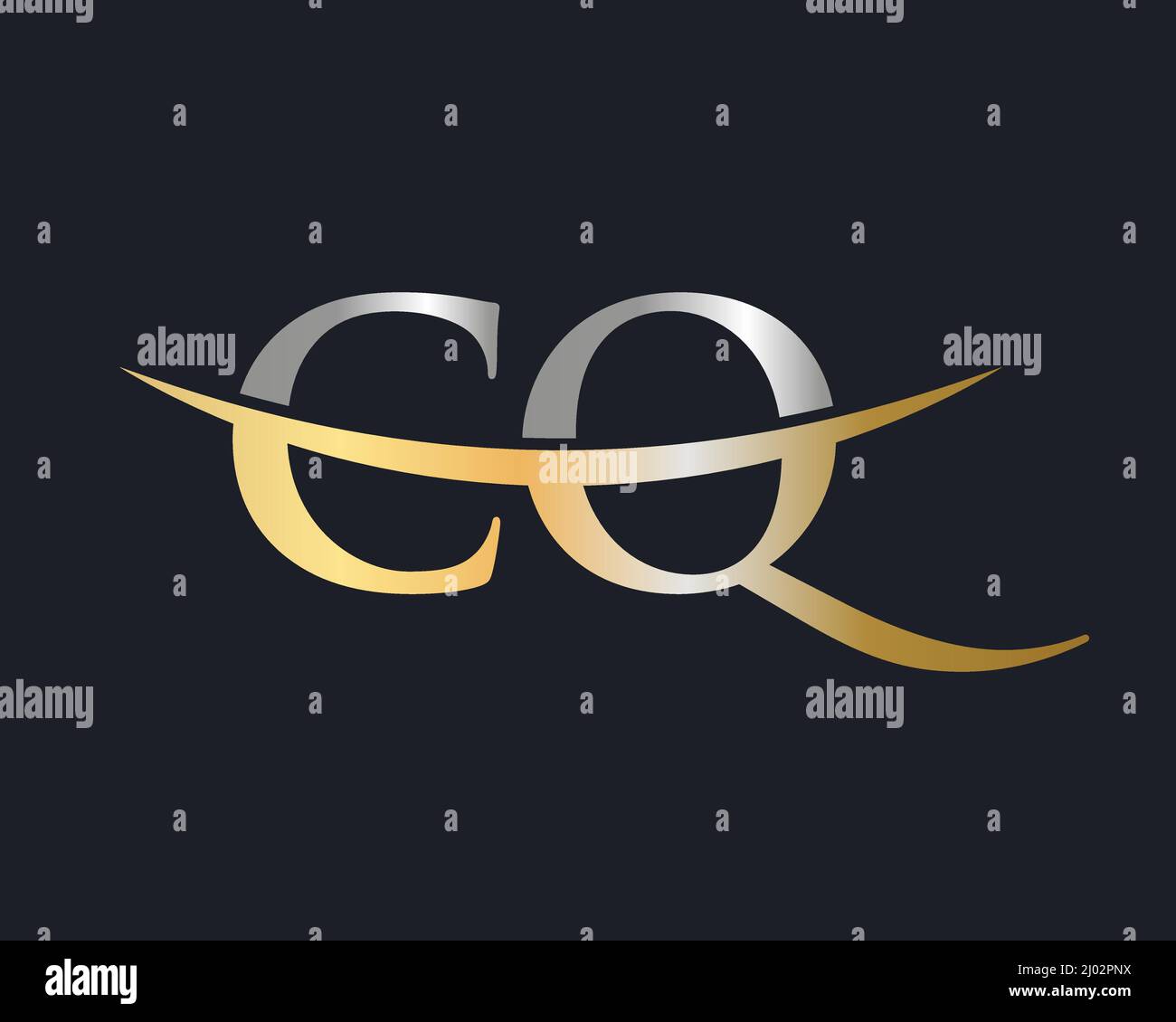 Initial Monogram Letter CQ Logo Design Vector. CQ Logo Design Template ...