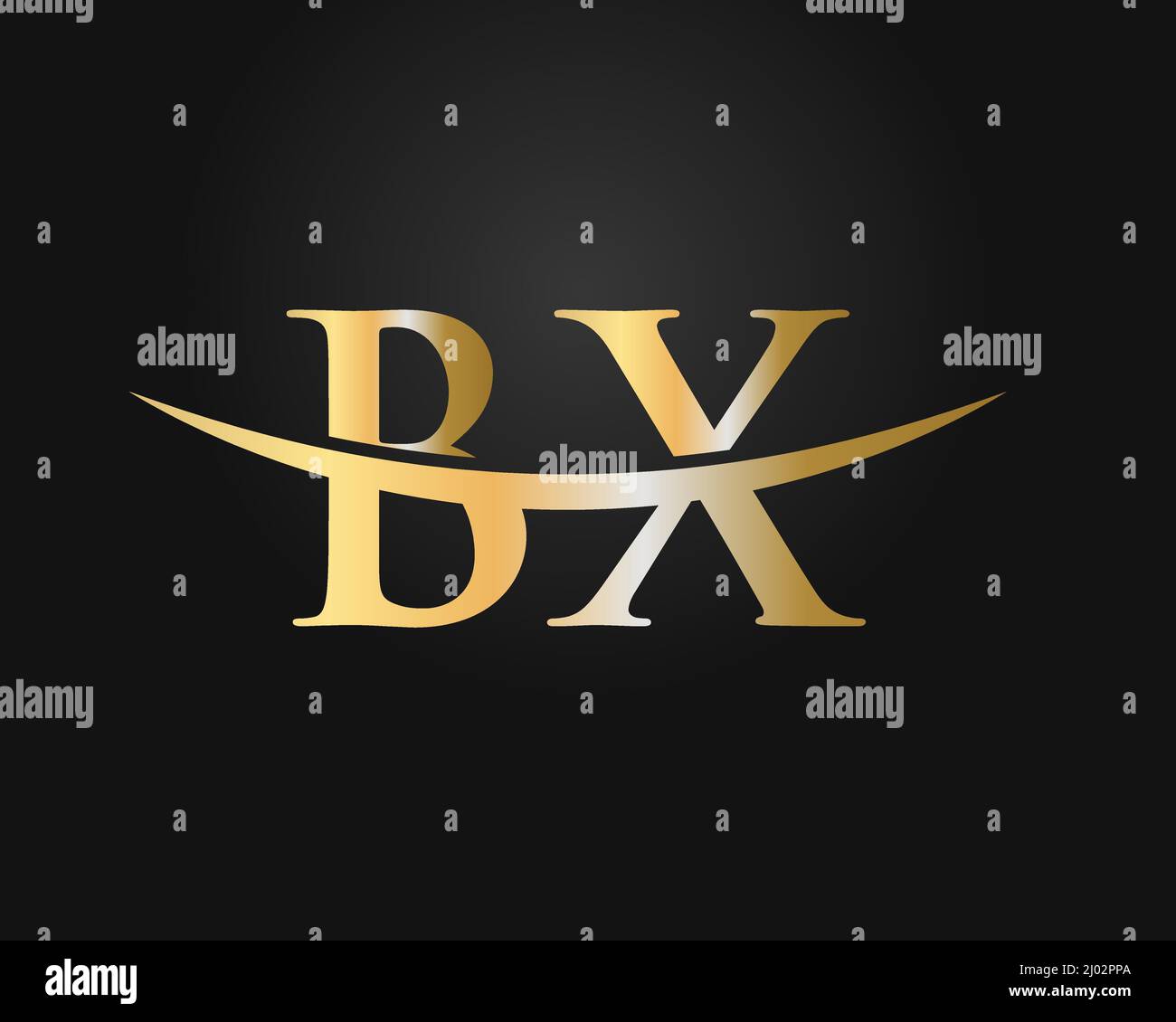 Initial Monogram Letter BX Logo Design Vector. BX Logo Design Template ...