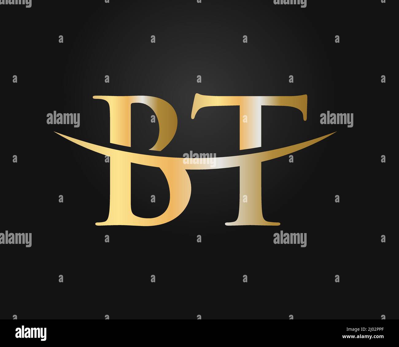Initial Monogram Letter BT Logo Design Vector. BT Logo Design Template ...