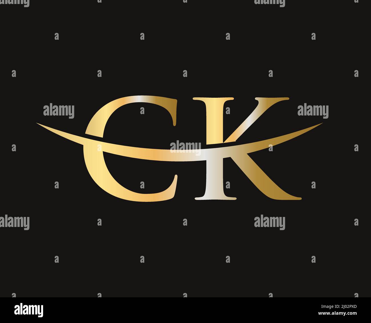 Initial Monogram Letter CK Logo Design Vector. CK Logo Design Template ...