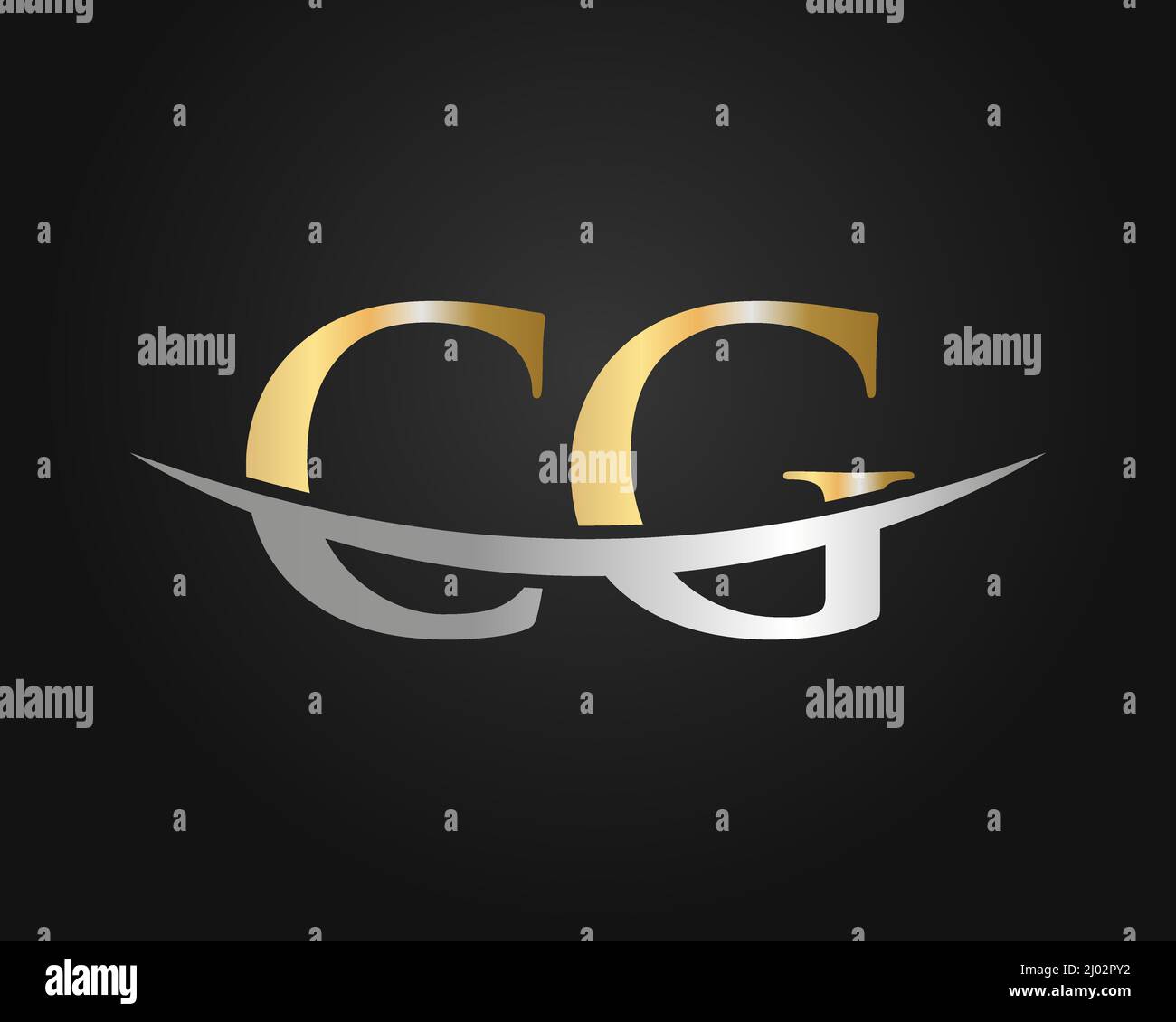 Initial Monogram Letter CG Logo Design Vector. CG Logo Design Template ...