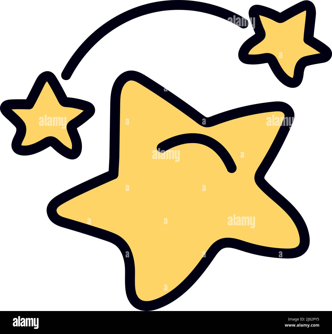 stars space outer line style Stock Vector Image & Art - Alamy