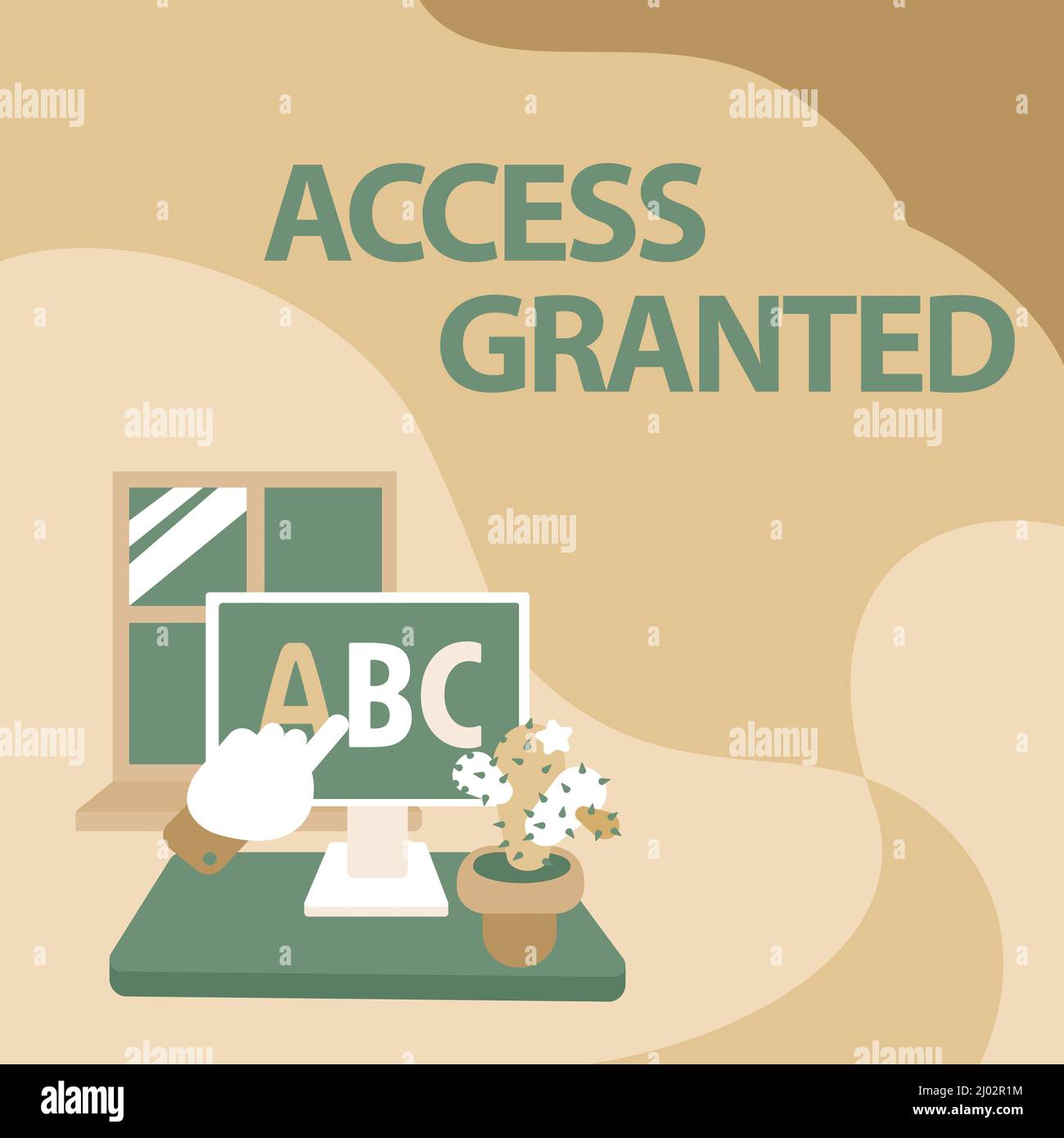 Inspiration showing sign Access Granted. Conceptual photo admittance of ...