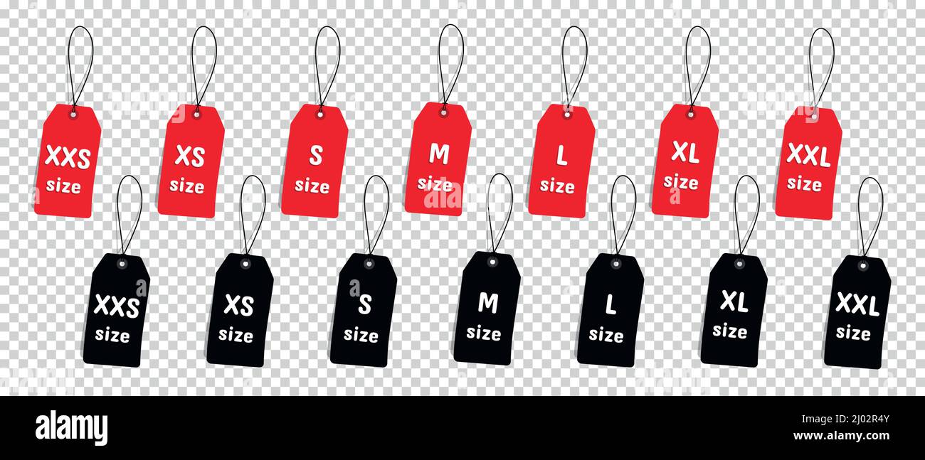 Size labels hi-res stock photography and images - Alamy