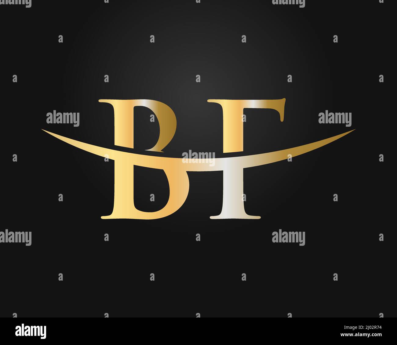 Initial Monogram Letter BF Logo Design Vector. BF Logo Design Template ...