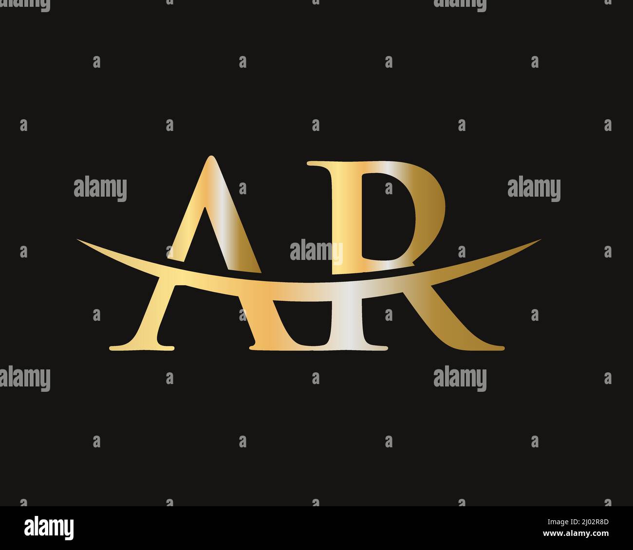 Initial Monogram Letter AR Logo Design Vector. AR Logo Design Template Stock Vector Image & Art ...