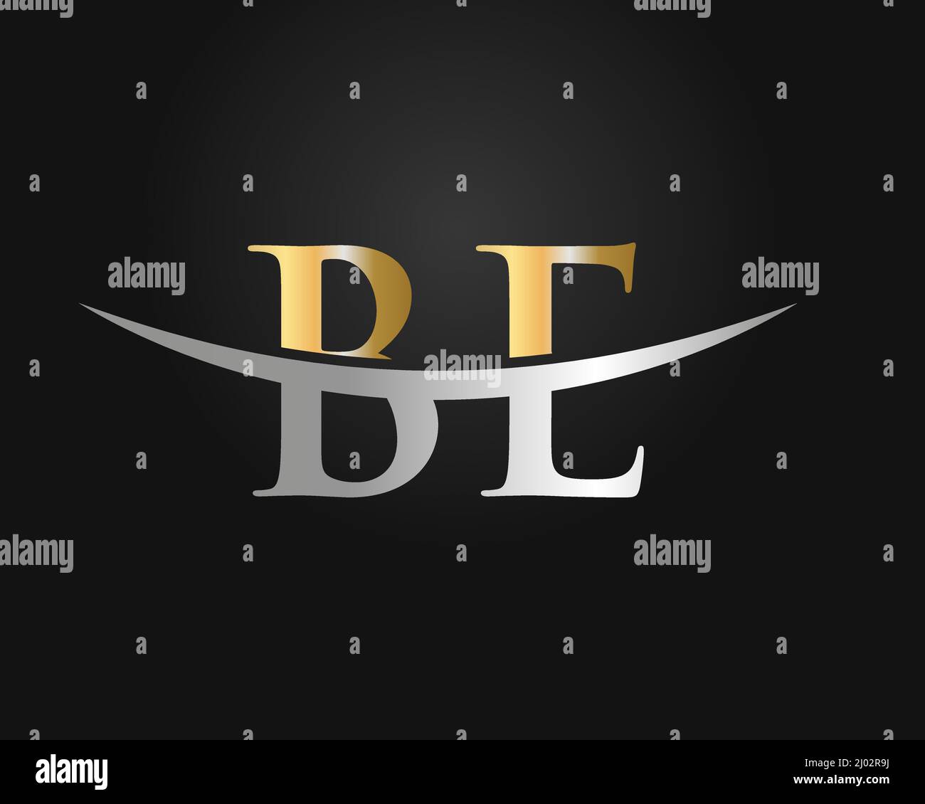 Initial Monogram Letter BE Logo Design Vector. BE Logo Design Template ...