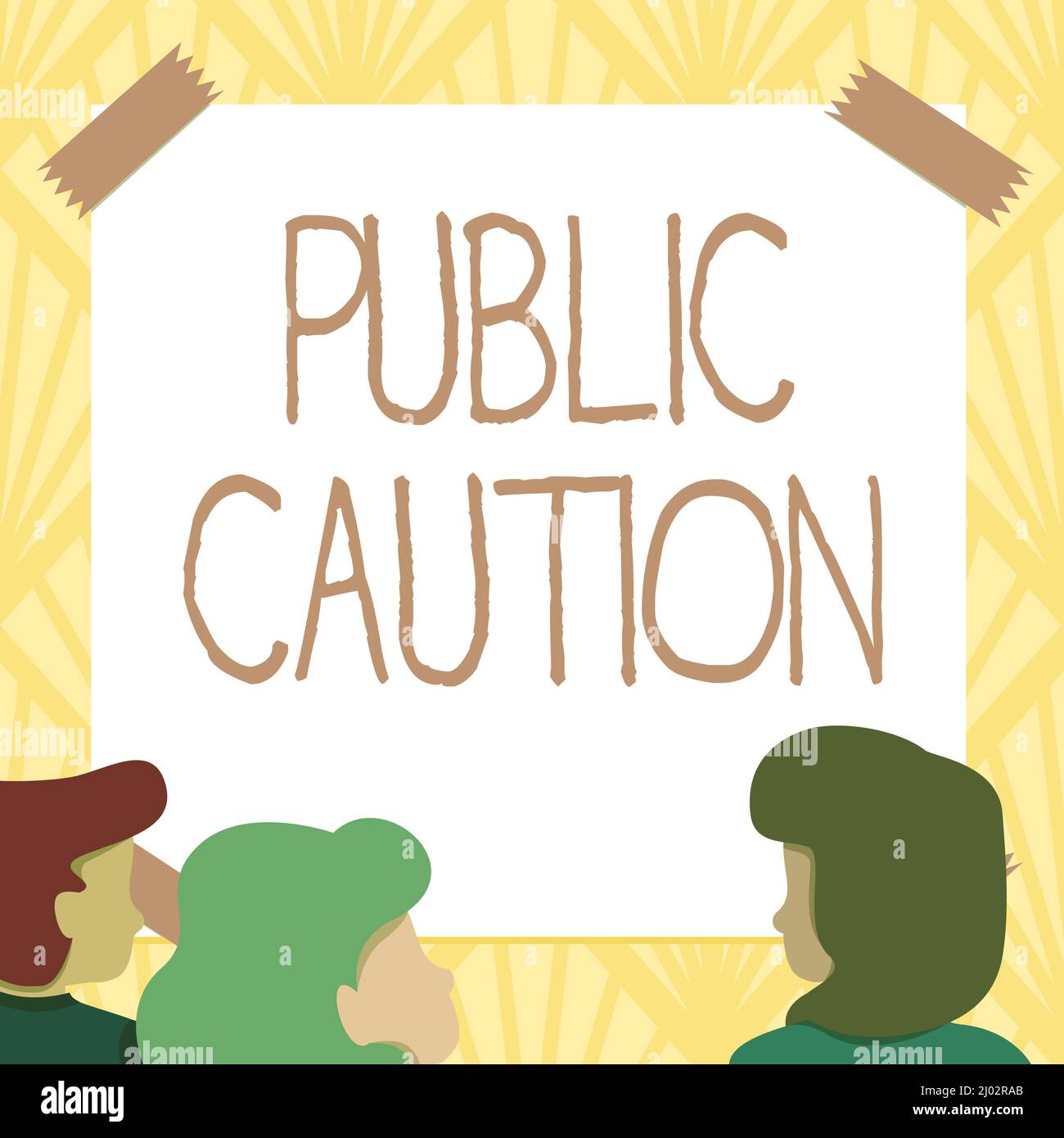 Hand writing sign Public Caution. Business overview formal warning ...