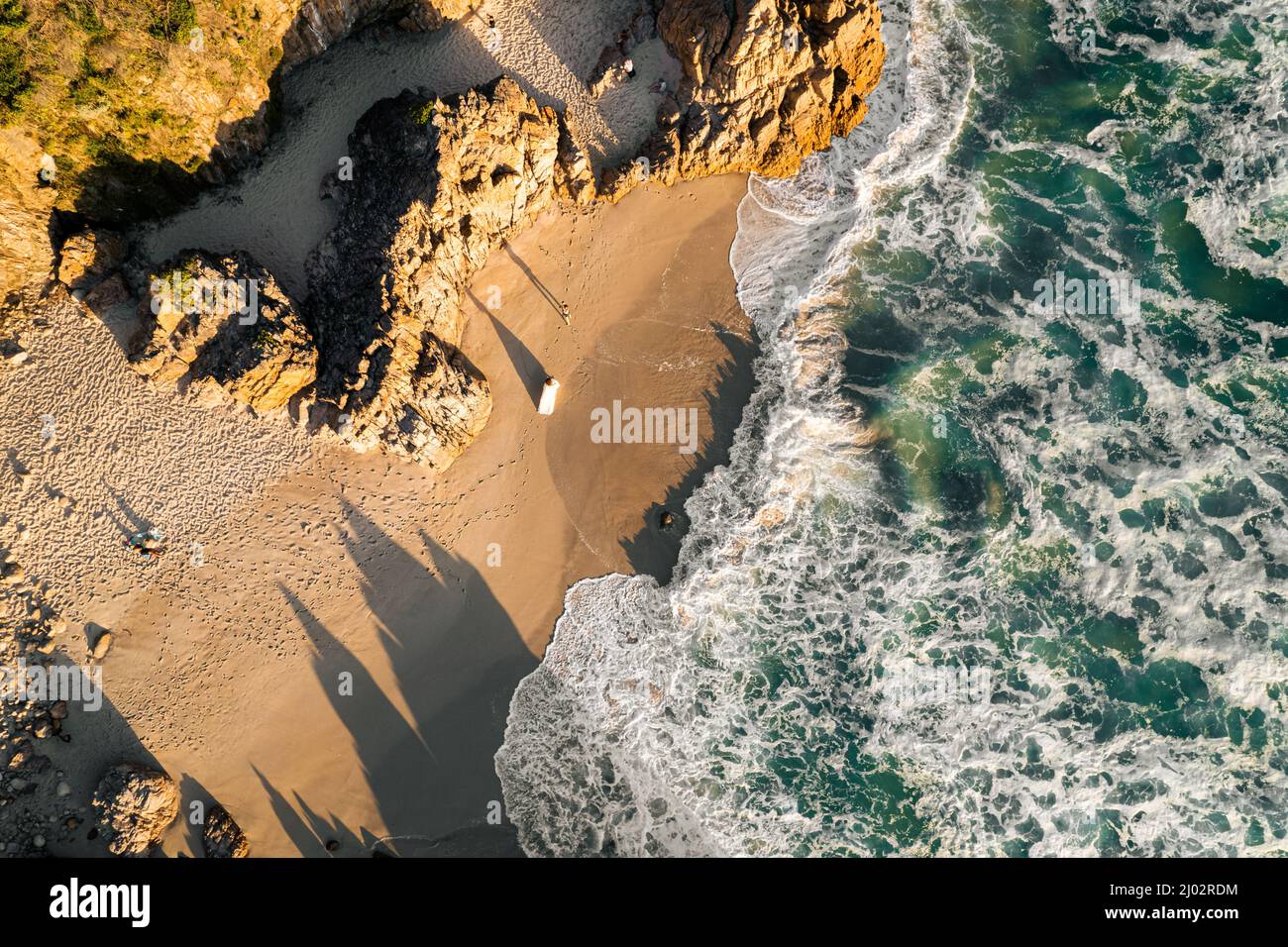 Beach from above Stock Photo - Alamy