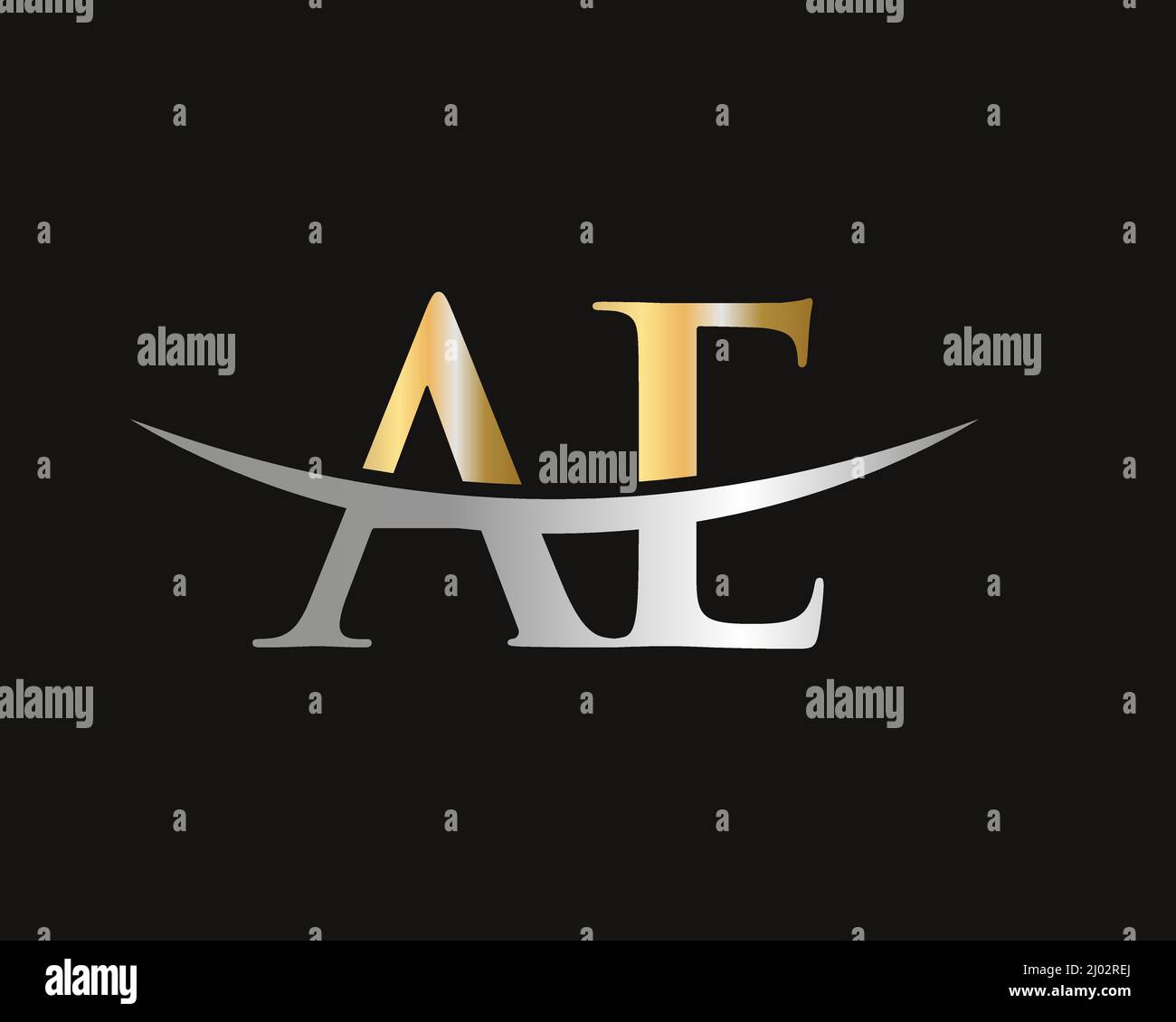 Initial Monogram Letter AE Logo Design Vector. AE Logo Design Template Stock Vector Image & Art ...