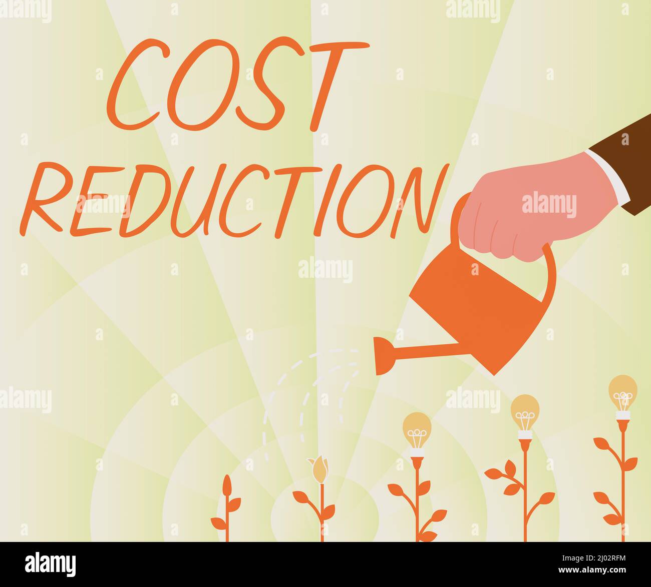 Handwriting text Cost Reduction. Internet Concept process of finding ...