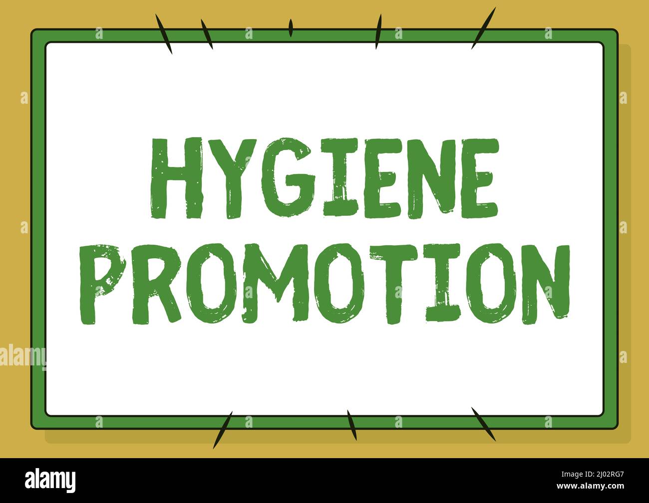 Conceptual caption Hygiene Promotion. Word Written on systematic ...