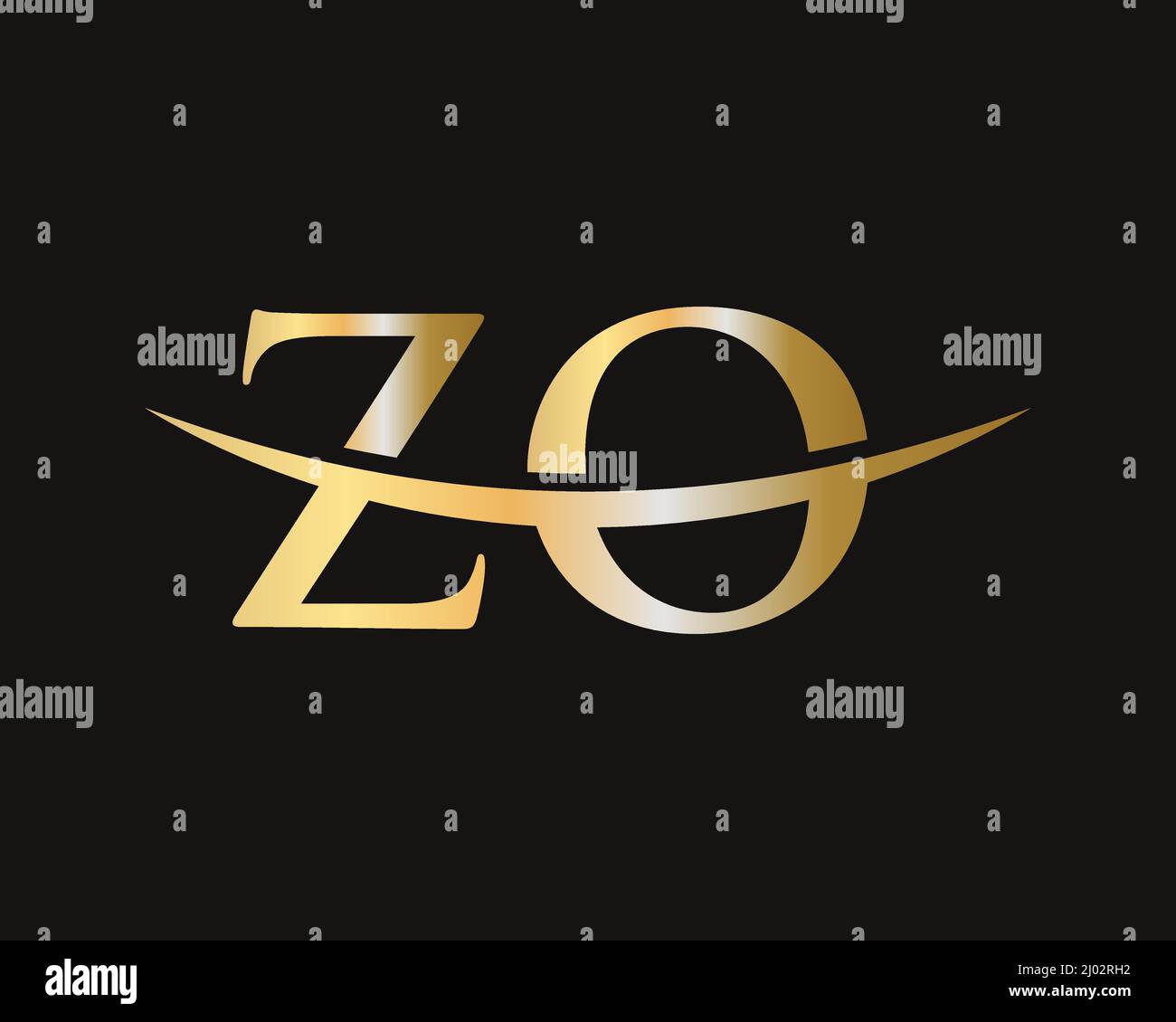 Initial Monogram Letter ZO Logo Design Vector. ZO Logo Design Template ...