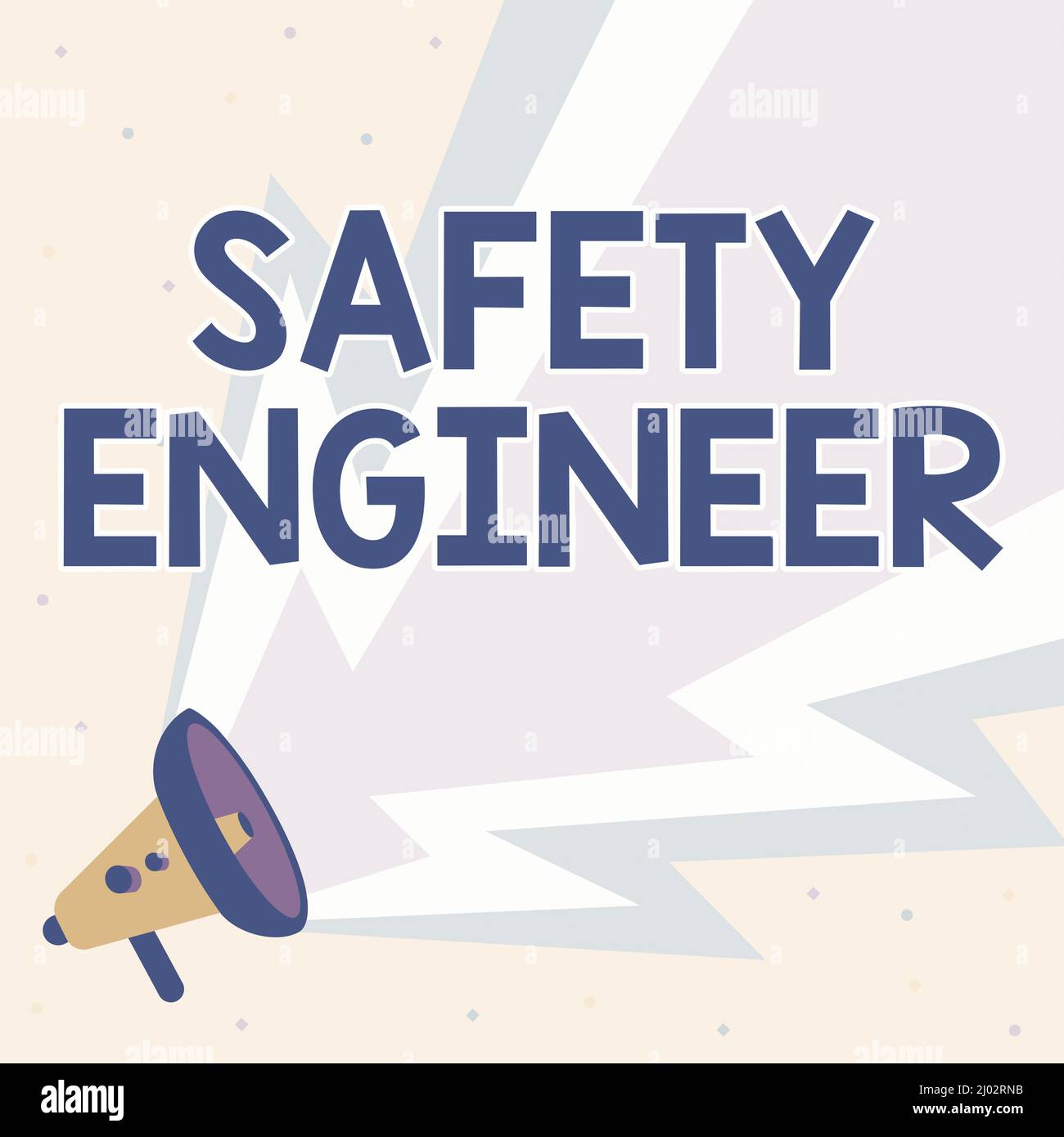 Sign displaying Safety Engineer. Word Written on person who inspects ...