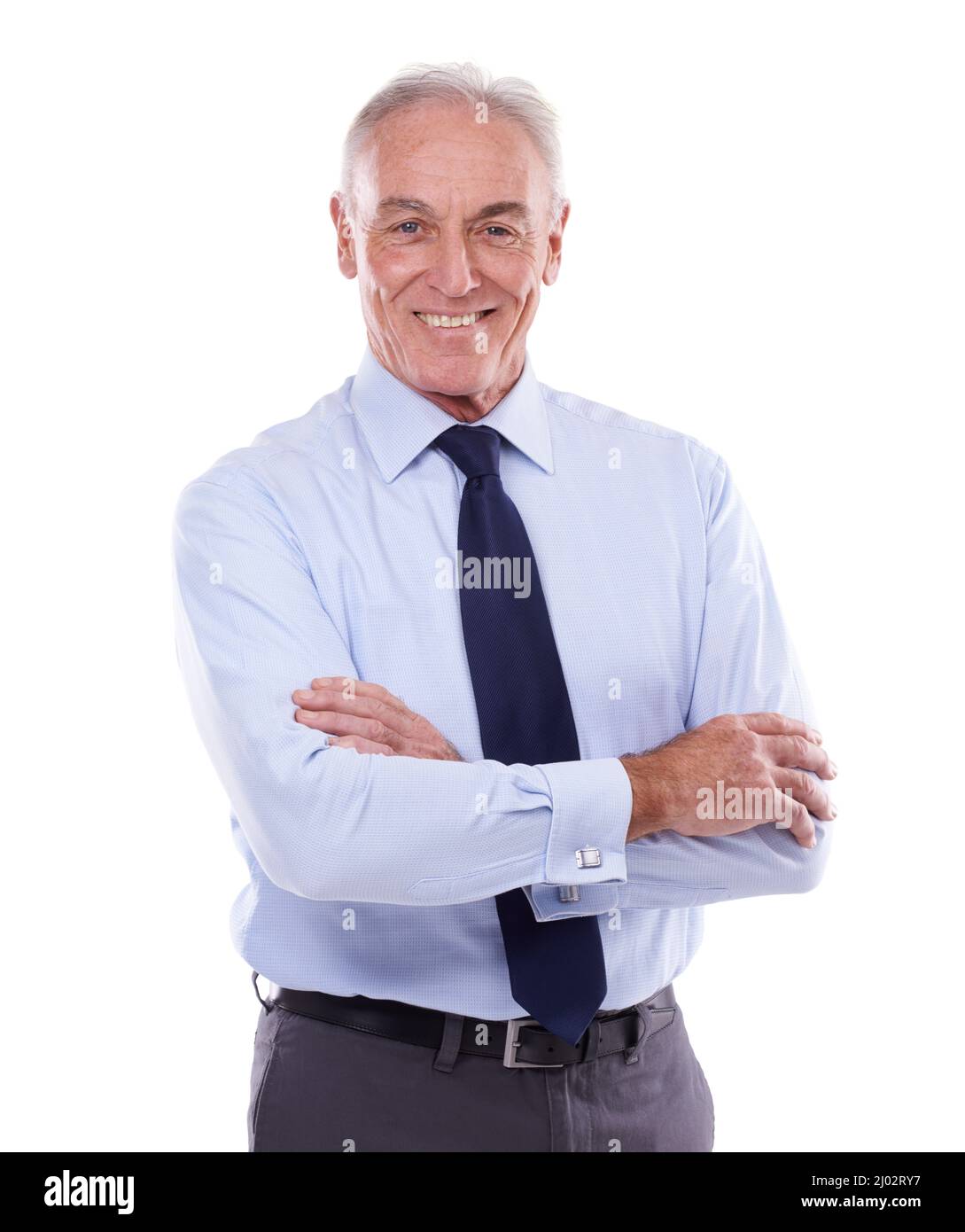 Boss - Built On Self Success. Studio portrait of a senior businessman ...