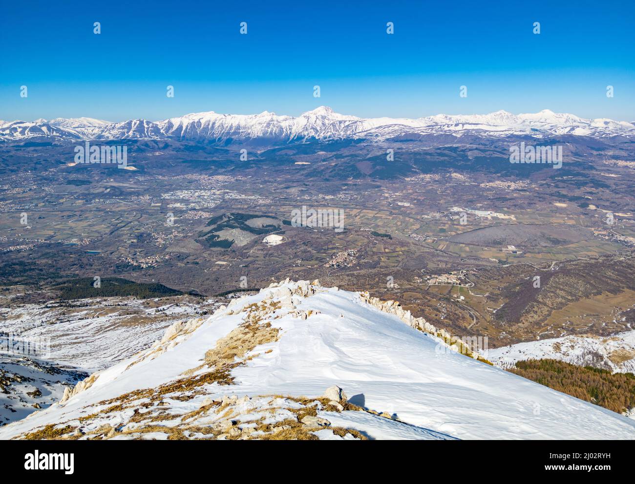 Monte Ocre e Cagno (Campo Felice, Italy) - The suggestive mountain peak ...
