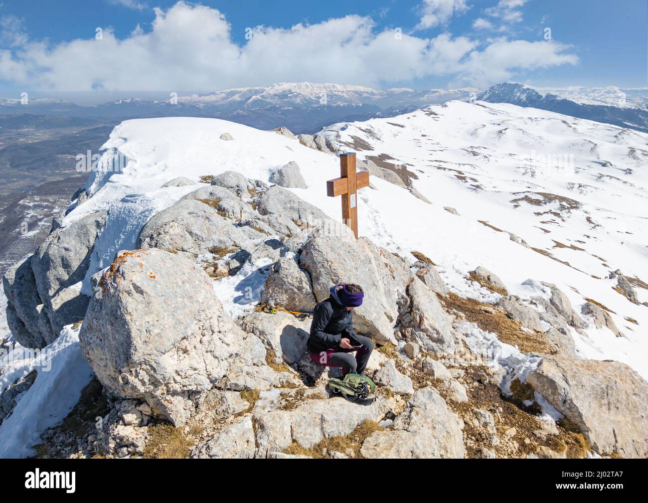 Monte Ocre e Cagno (Campo Felice, Italy) - The suggestive mountain peak ...