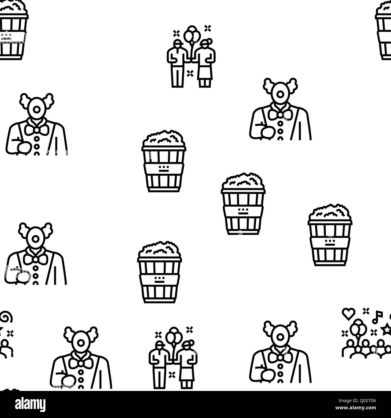 Luna park amusement park carousel Black and White Stock Photos & Images ...