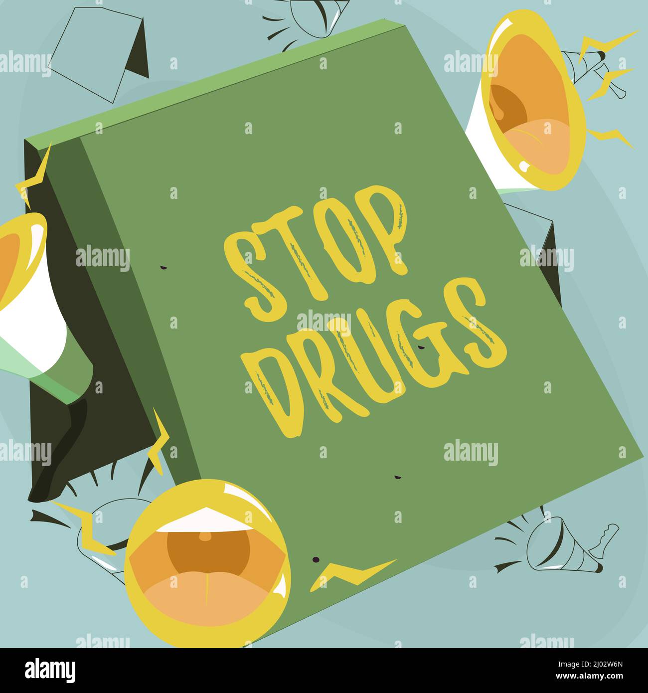 Writing displaying text Stop Drugs. Concept meaning put an end on ...